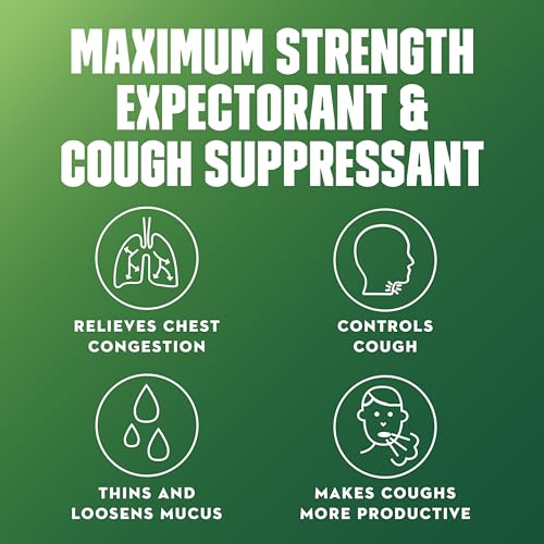 Mucinex DM 12Hr Maximum Strength Chest Congestion & Cough Medicine For Adults, Cold And Cough Medicine for Excess Mucus Relief, 1200 mg Guaifenesin & 60 mg Dextromethorphan HBr, 28 Bi-Layer Tablets
