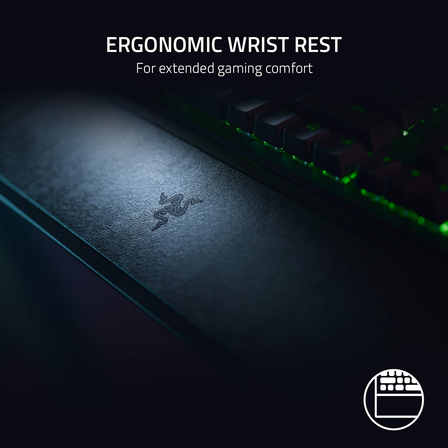 Razer BlackWidow V3 Chroma Mechanical Gaming Keyboard Green Switch Black US (Renewed)
