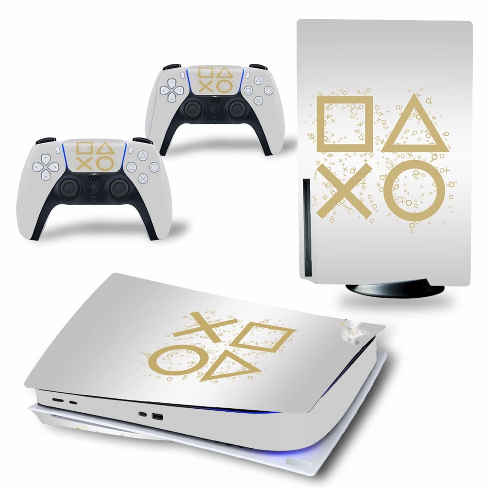Top factory BUCEN for PS5 Skin Disc Edition & Digital Edition Console and Controller Vinyl Cover Skins Wraps Scratch Resistant, Compatible with for PS5 841792 Anti Scratch (Size : Disc Version)