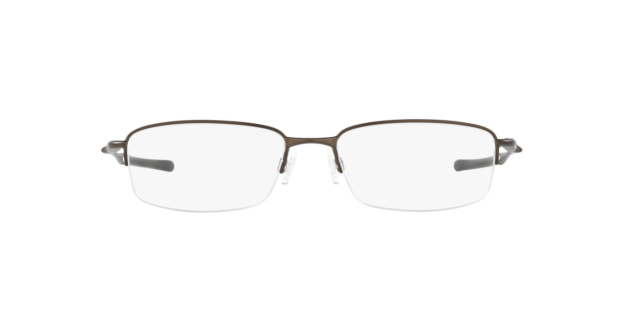 Oakley Men's Ox3102 Clubface Rectangular Prescription Eyeglass Frames, Pewter/Demo Lens, 52 mm