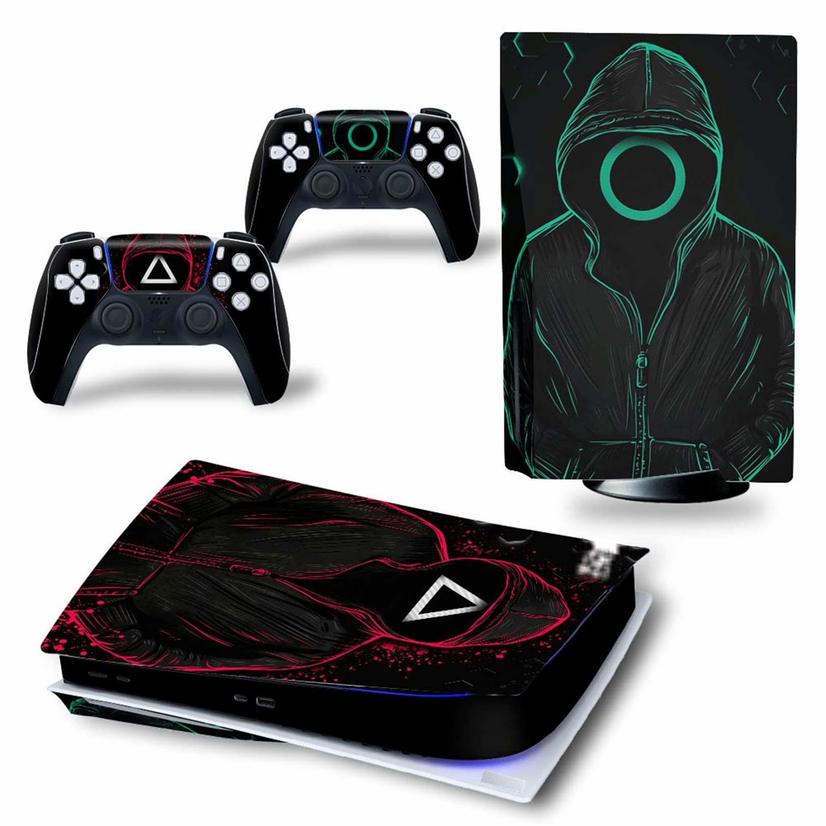 Top factory BUCEN for PS5 Skin Disc Edition & Digital Edition Console and Controller Vinyl Cover Skins Wraps Scratch Resistant, Compatible with for PS5 847492 Anti Scratch (Size : Disc Version)