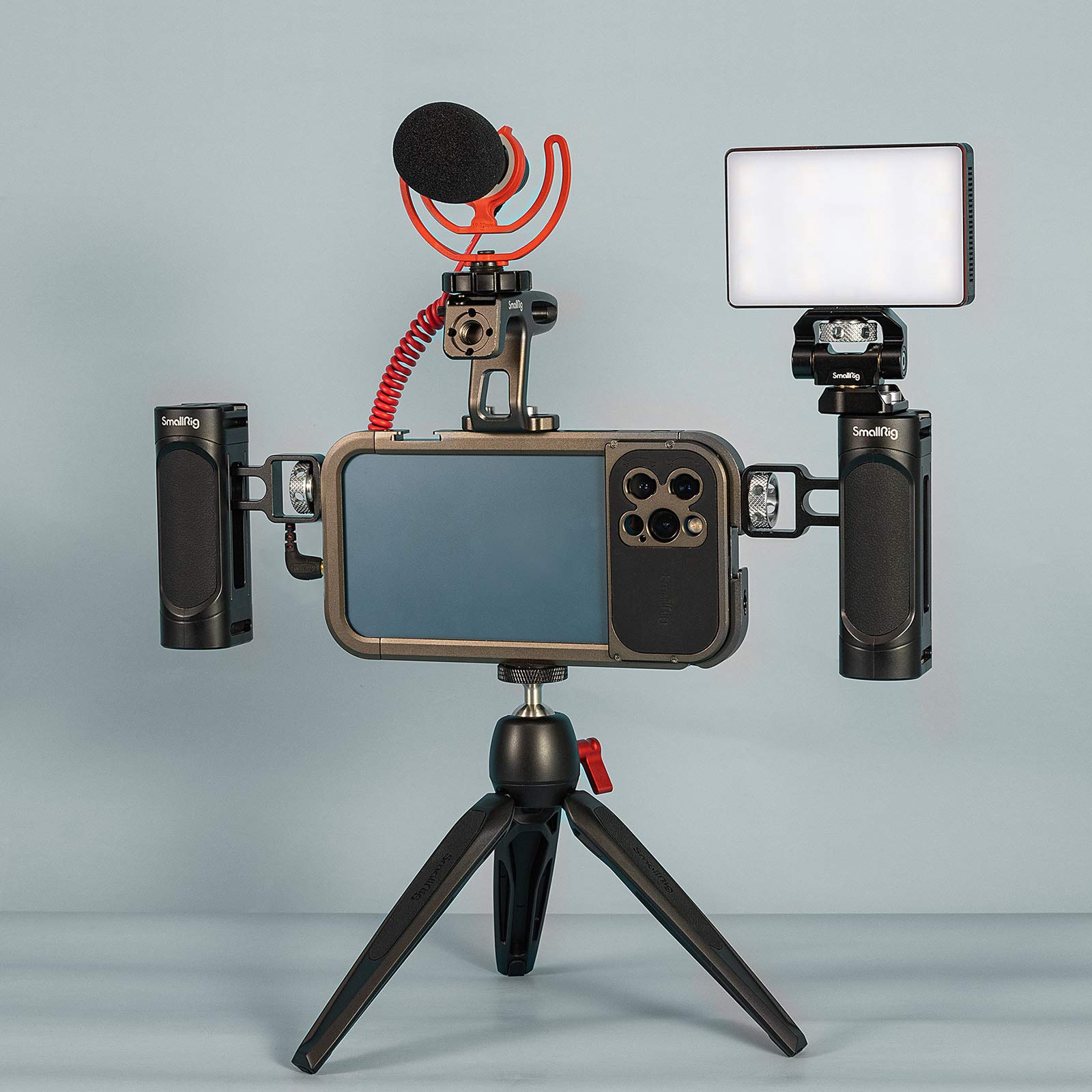 SmallRig Video Cage for iPhone 12 Pro Max, Smartphone Video Rig Mobile Cage, Cold Shoe Mount Lens Mount for iPhone 12 Pro Max Phone Photography, Film Making and Vlog-3077