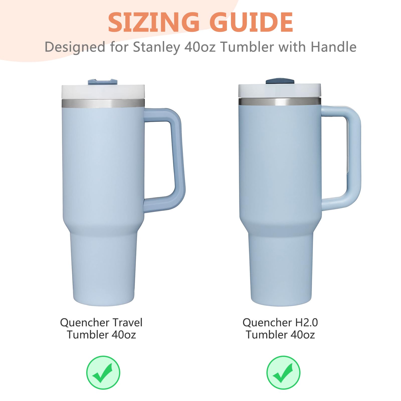 Silicone Snack Ring for Stanley Cup 40 oz with Handle, Snack Tray for Stanley Tumbler 40 oz, 4 Compartment Reusable Snack Platters for Stanley Quencher Adventure 40oz (Cream White)