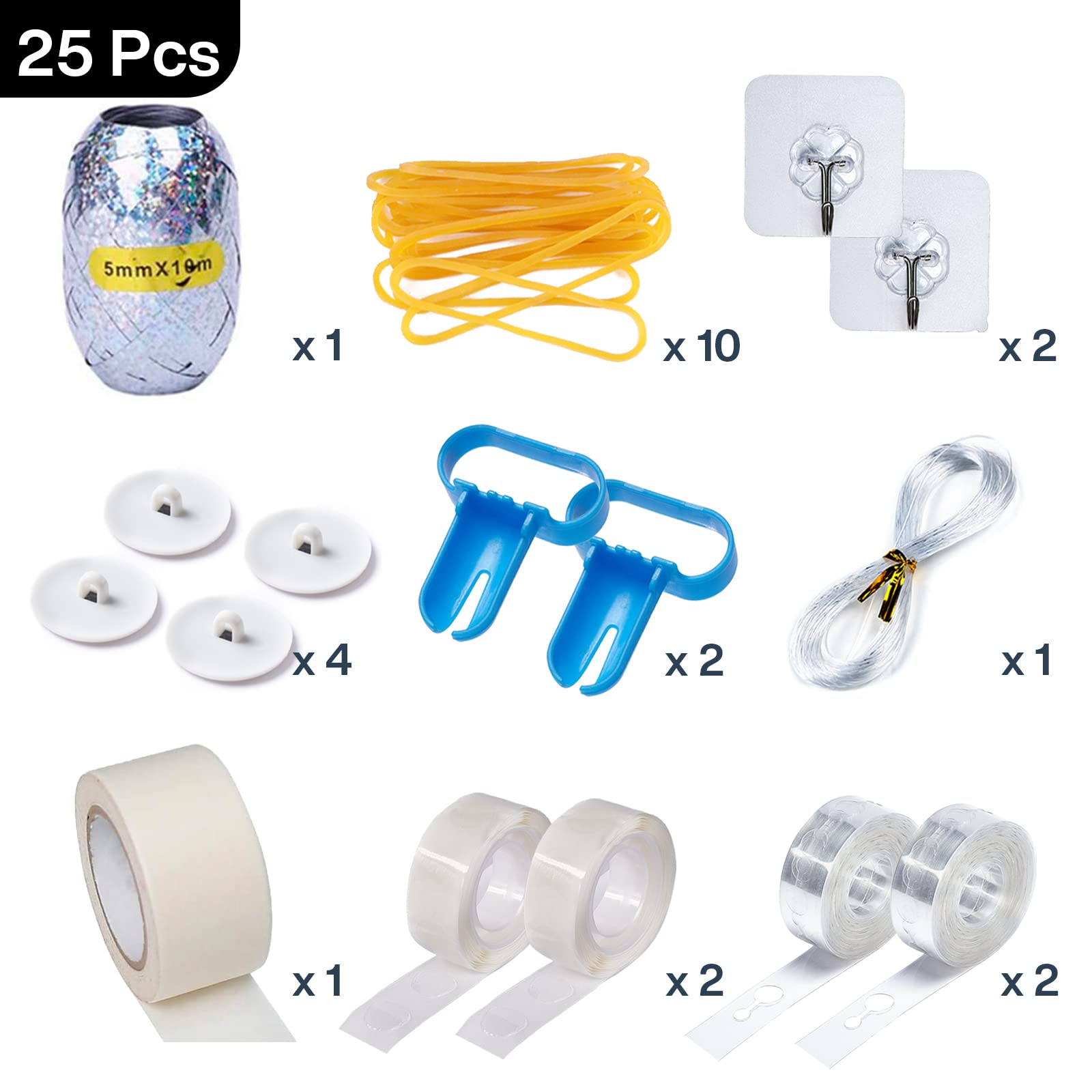 PartyWoo Balloon Garland Kit 25 pcs and Electric Balloon Pump