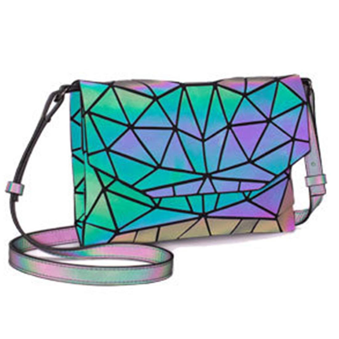 Orita Geometric Luminous Purse Shoulder Handbags Crossbody Shoulder Clutch Bag Satchel Bag