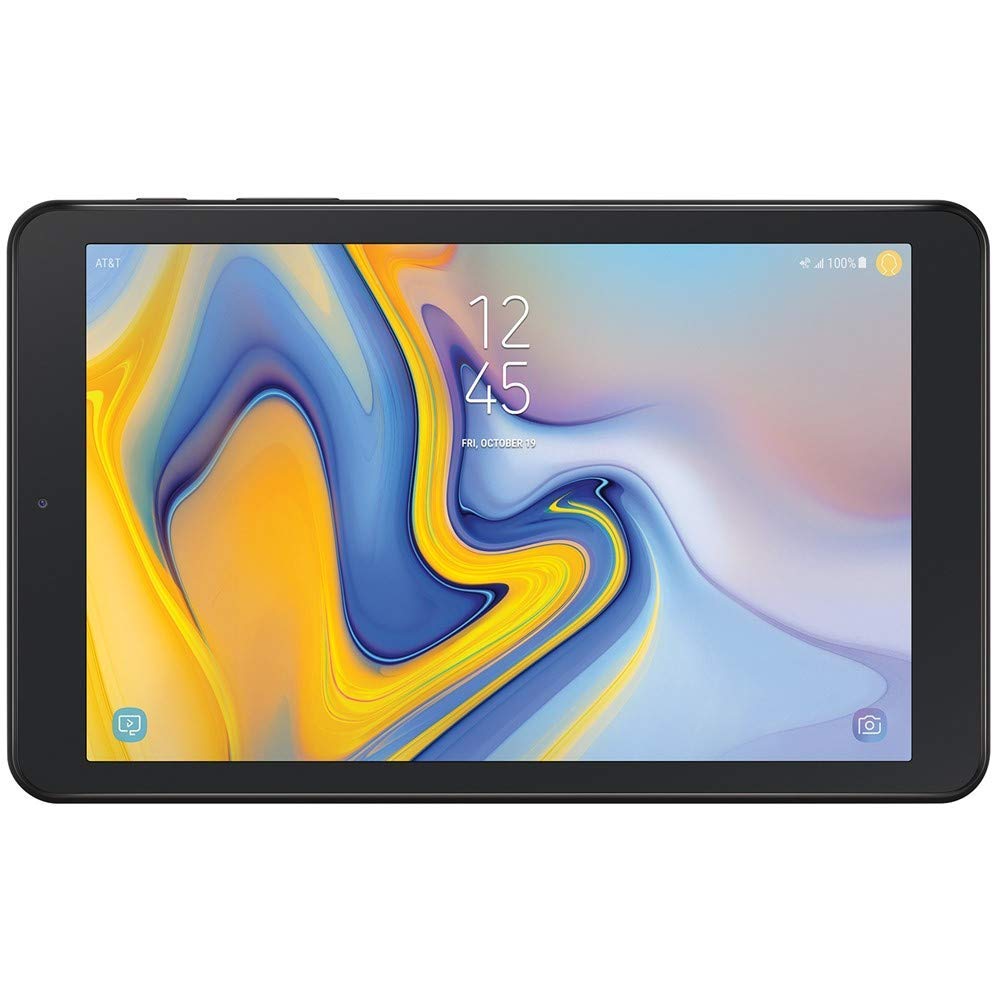 Samsung Galaxy Tab A 8.0" (32GB, 2GB, Wi-Fi + Cellular) 4G LTE Tablet, GPS, GSM AT&T Unlocked (T-Mobile, Metro, Cricket, Straight Talk) US Warranty SM-T387A (Black, 64GB SD Bundle) (Renewed)
