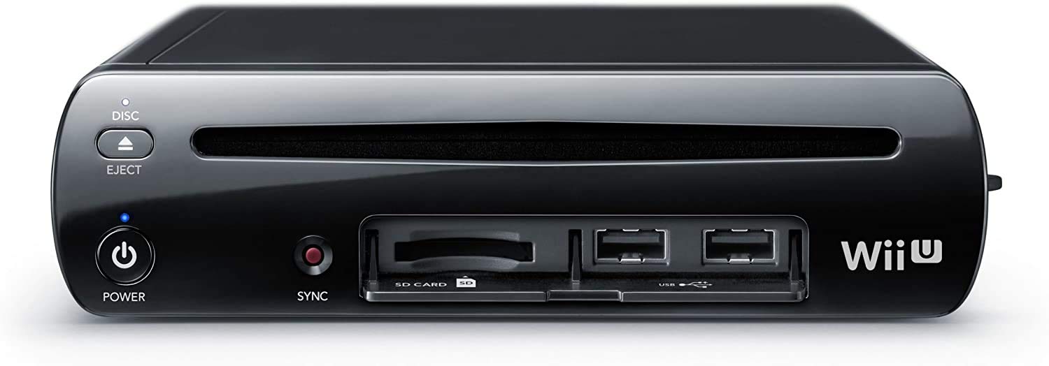 Nintendo Wii U Console 32GB Basic Set - Black (Renewed)