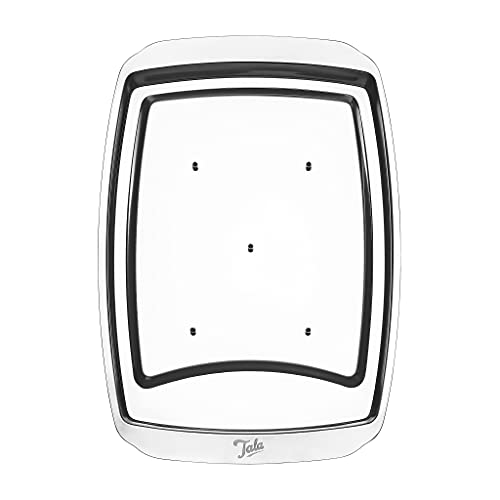 Tala Performance Stainless Steel Carving Tray, with 5 Spikes to Hold Meat Whilst Carving, 35.5cm x 25 cm