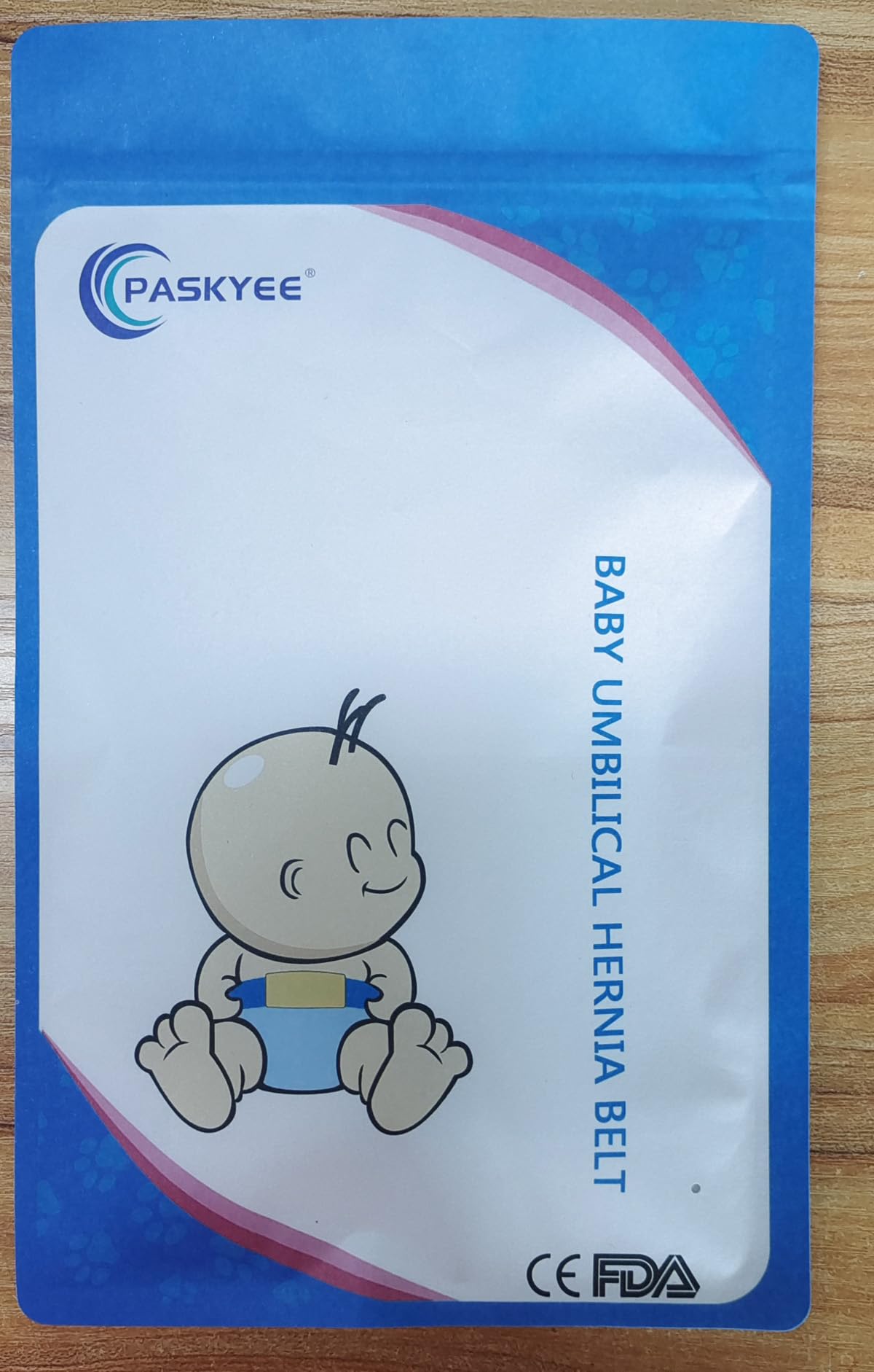 Paskyee Umbilical Hernia Belt Baby Belly Button Band Infant Belly Wrap Abdominal Binder Hernia Truss Support Adjustable Navel Belly Band Newborn Umbilical Cord Blue