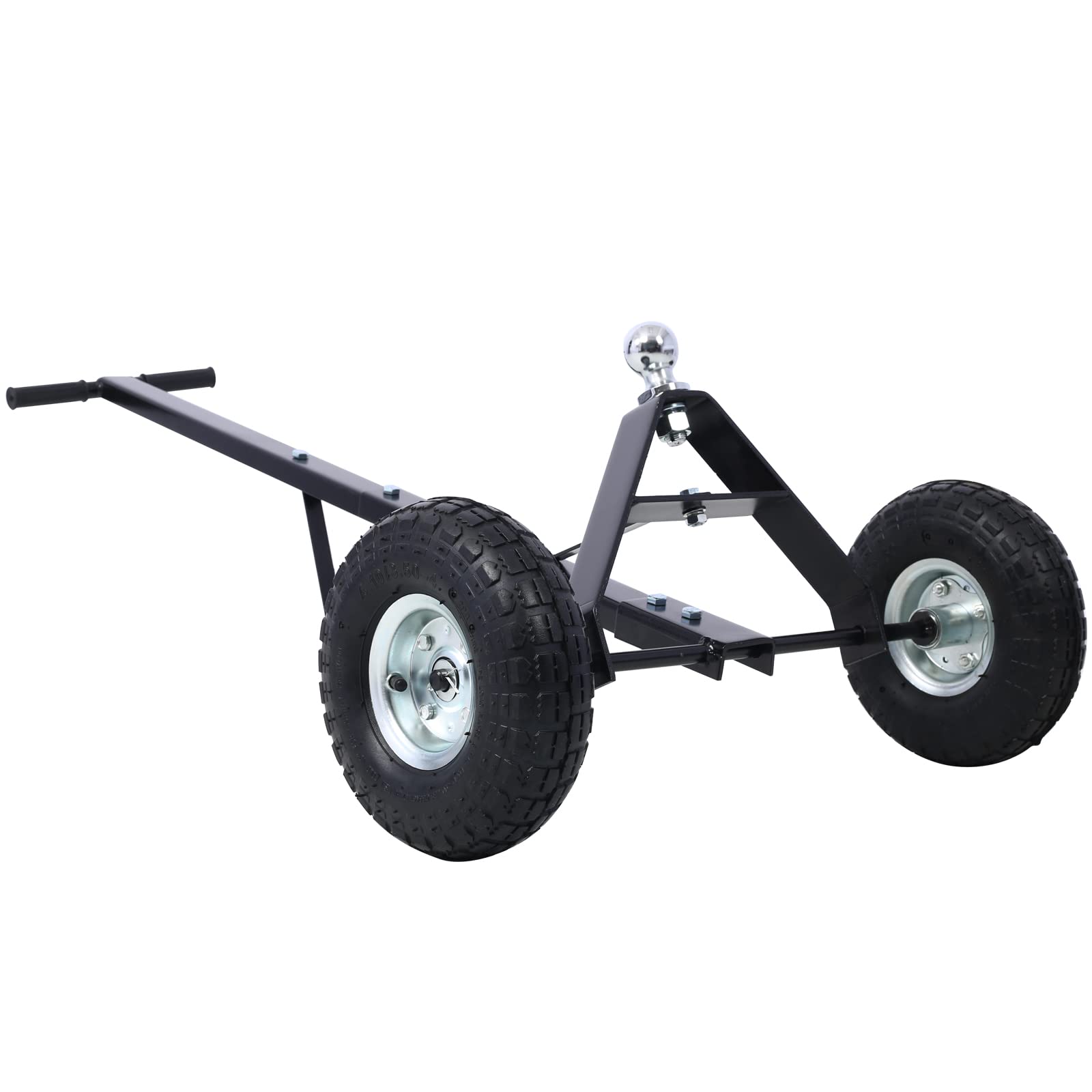 Miscoos Trailer Dolly with Pneumatic Tires - 600 Lb. Maximum Capacity,Black Color