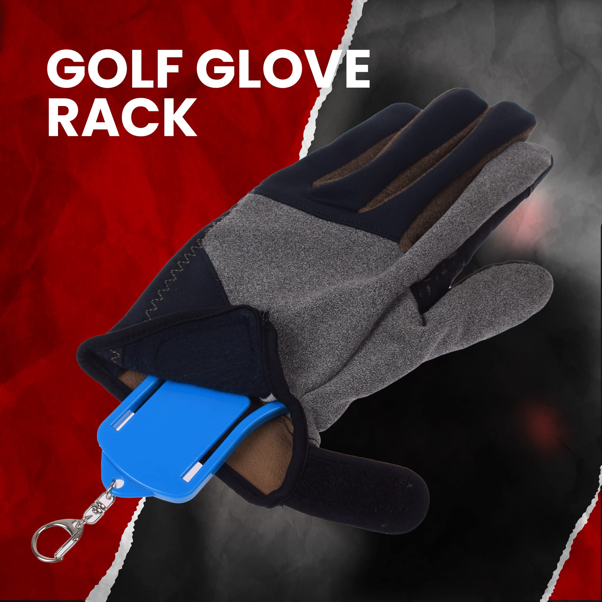 ORNOOU 4 Pack Golf Gloves Stretcher Holder Keeper Hanger Gloves Support Frame Holder Rack Dryer Shaper Tool Accessories