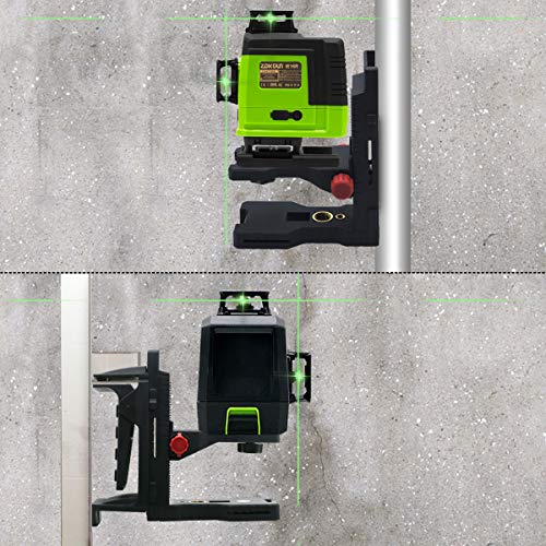 Zokoun Multifunctional Magnetic Bracket With Spring Clip Laser Level-Alternative to A Standard 1/4"and 5/8"Thread,Fully-Adjustable Magnetic Pivoting Base to 360 Degree for Wall & Ceiling Mount(LB02)