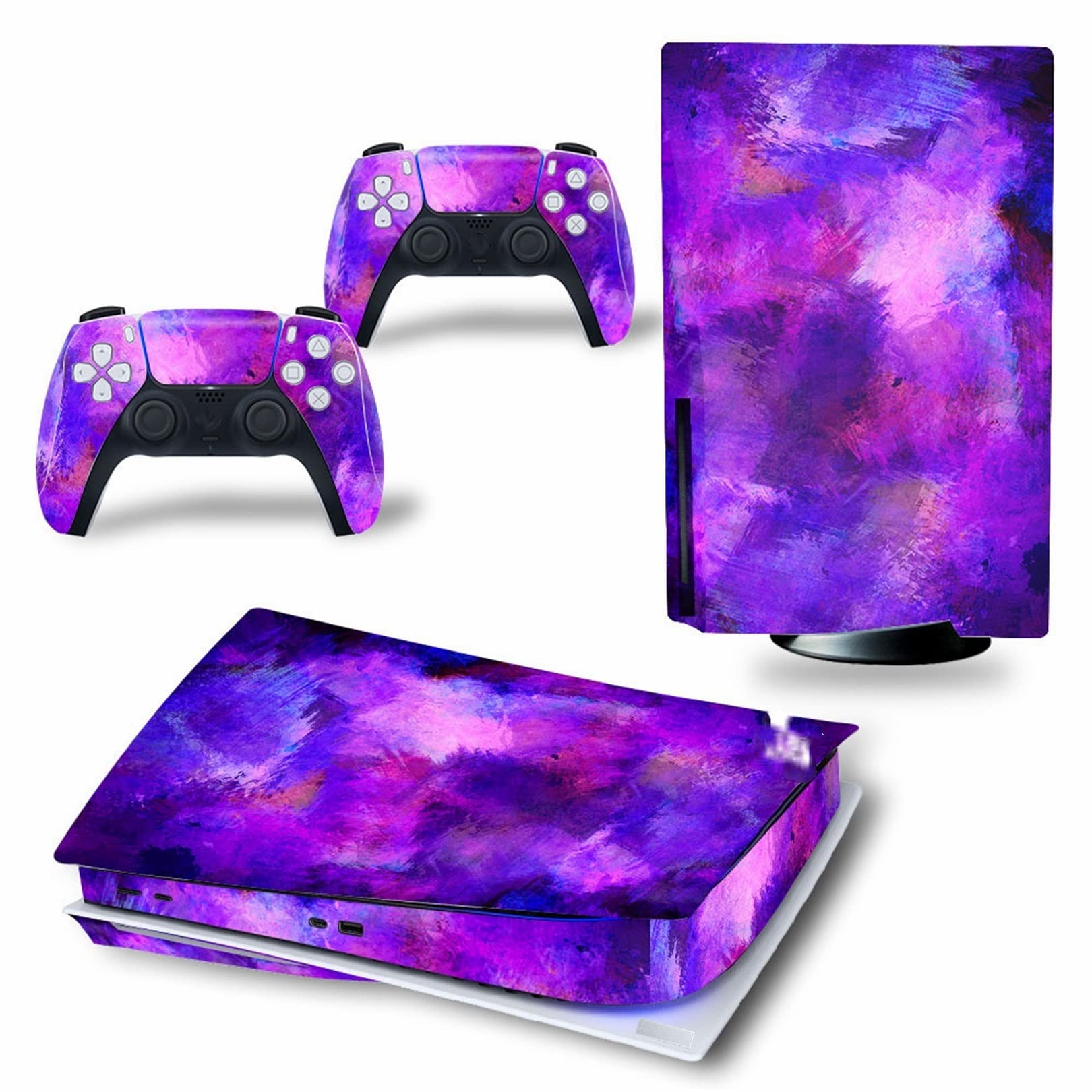 Top factory BUCEN for PS5 Skin Disc Edition & Digital Edition Console and Controller Vinyl Cover Skins Wraps Scratch Resistant, Compatible 272391 Anti Scratch (Size : Digital Edition)