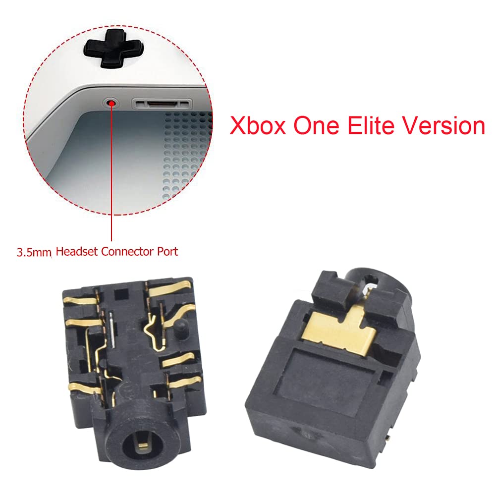 Onyehn 30 in 1 Replacement Game Contoller Repair Kit,Thumbsticks Joysticks,LB RB Bumpers Triggers(with ABXY Buttons,Headphone Jack Plug Port 3.5mm) Compatible for Xbox One Elite Controller