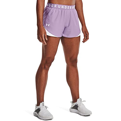 Under Armour Play Up Shorts 3.0 Shorts for Women β Moisture Transport System β Elastic Waistband β Loose-fit Octane/White/White XS (US 0-2) 3