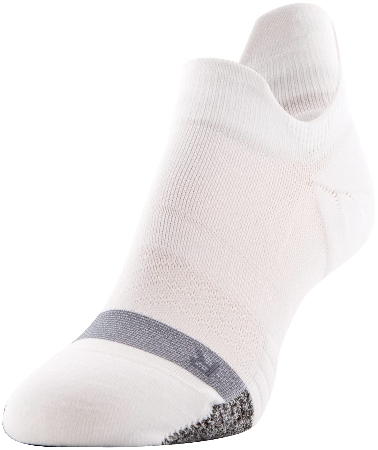 Under Armour Women's Breathe No Show Tab Socks, 3-Pairs, White/White/Halo Gray, Medium