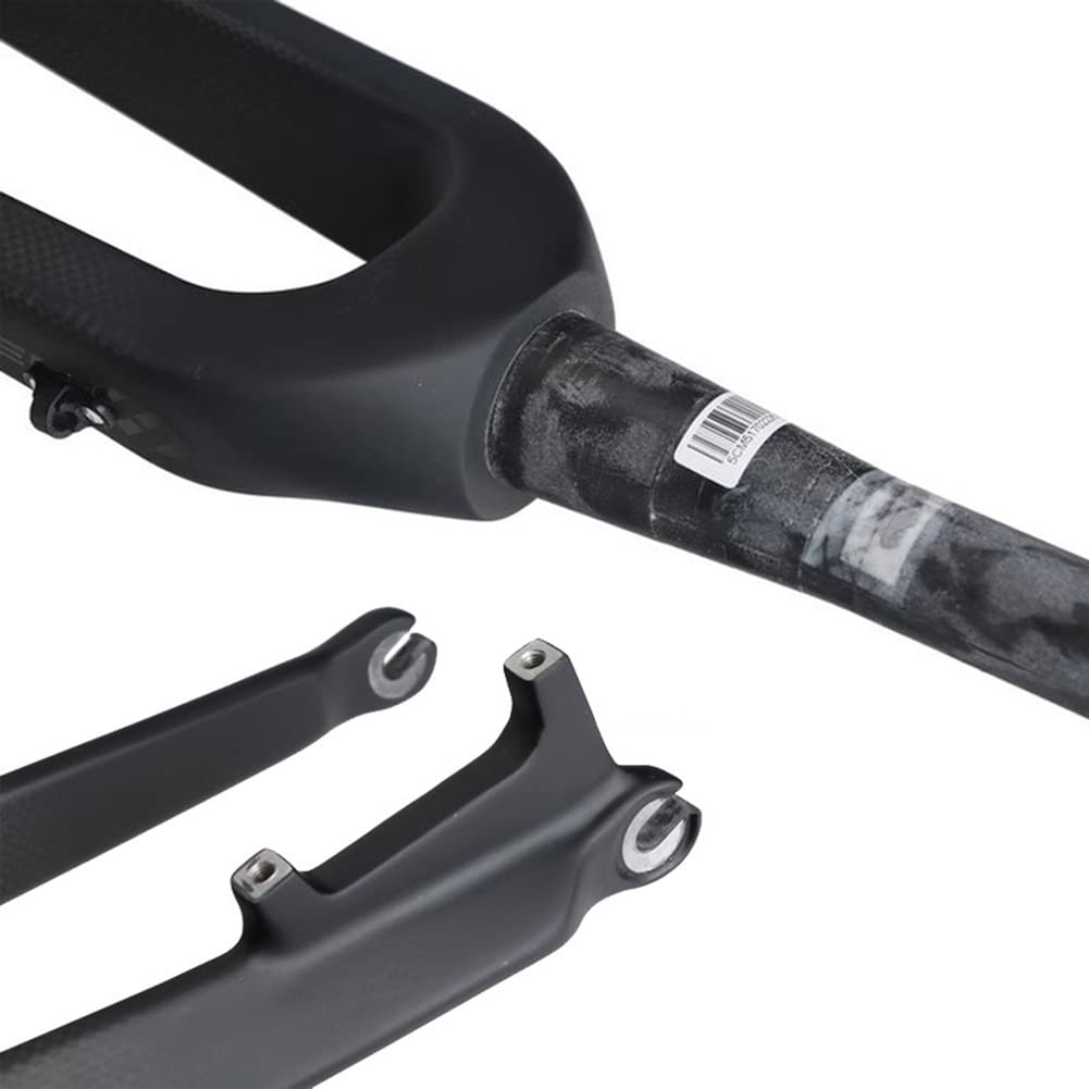 TOSEEK Mountain Bicycle Carbon Fiber Front Fork for 26/27.5/29" Wheel MTB Fork 160mm Disc Brake Rigid Tapered Tube Bike Fork