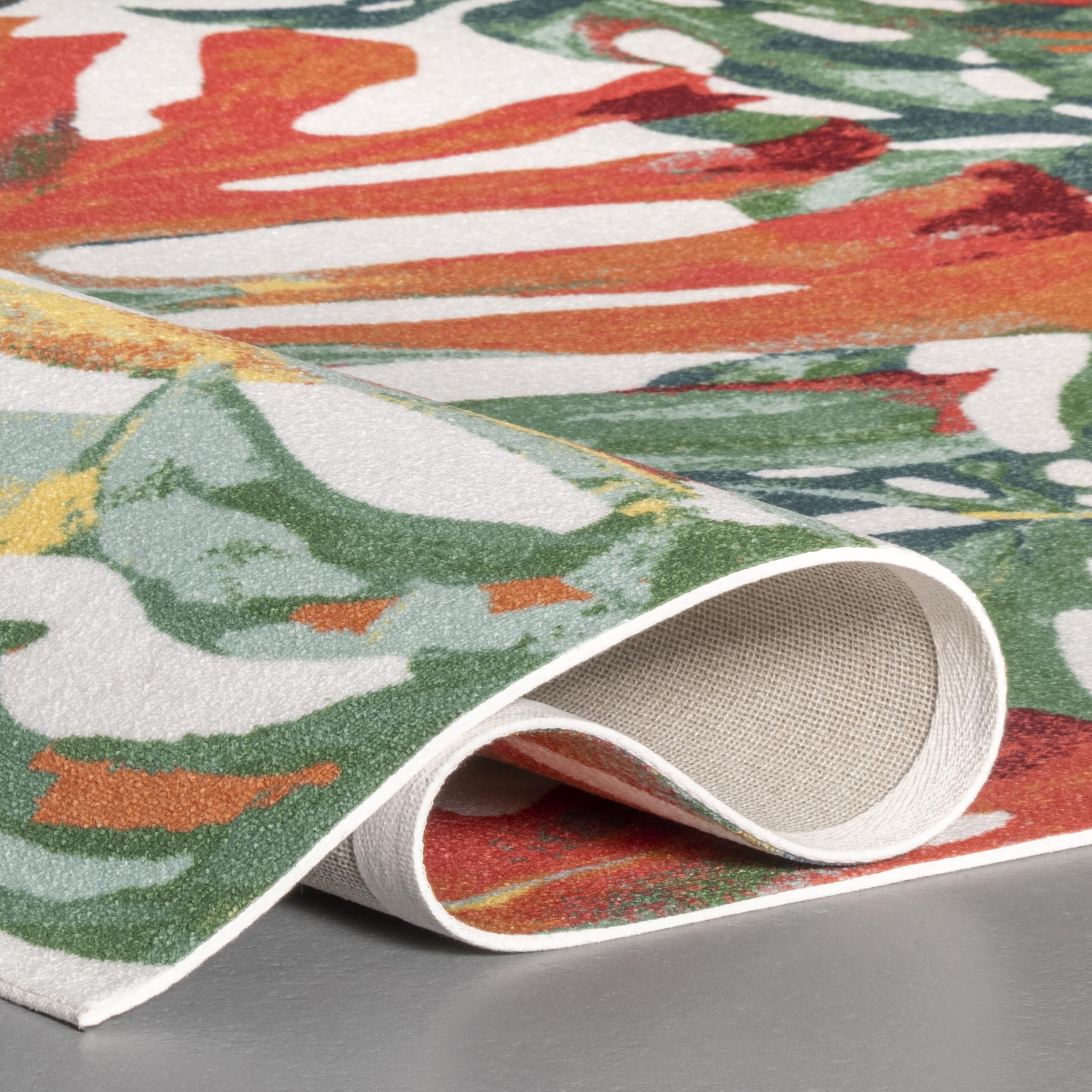 nuLOOM Contemporary Floral Janice Area Rug, 6' Square, Multi
