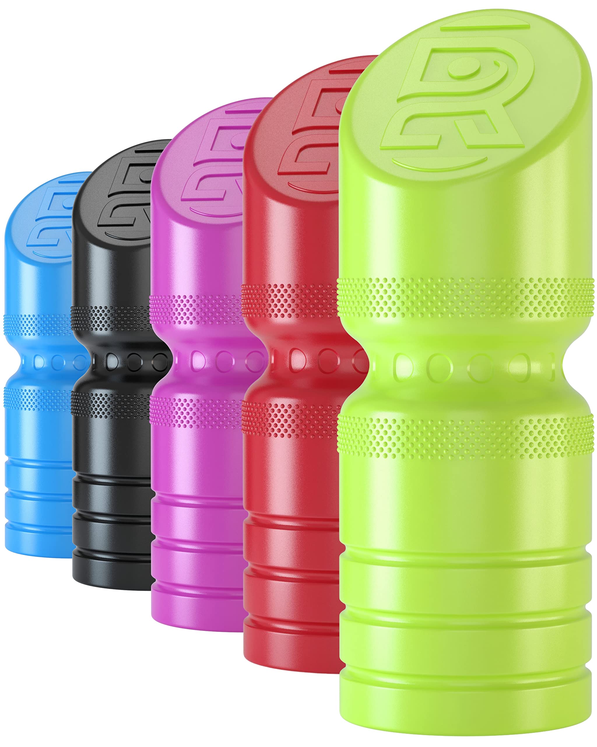 Rehab Roller 6 in 1 Foam Roller - Medium Density Foam Roller for Back Pain & Legs - Deep Tissue Muscle Massager with Built in Slant Board, Peanut Roller, Trigger Point Release Tool & More (Lime)