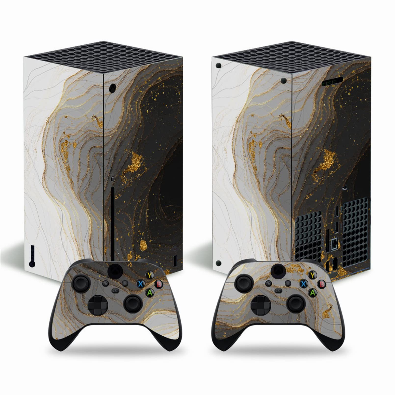 Top factory Skin Decal Protective Vinyl Skin Decal Cover for Series X Console Skins Wrap Sticker with Two Free Wireless Controller Decals 86661 Decal
