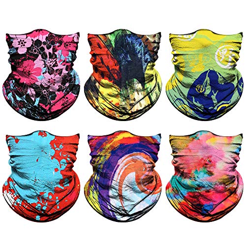 Neck Gaiter for Men Women Headwear Bandana Head Wrap Face Scarf Mask Cover Warmer Balaclava-Seamless & Versatile (A-difference)