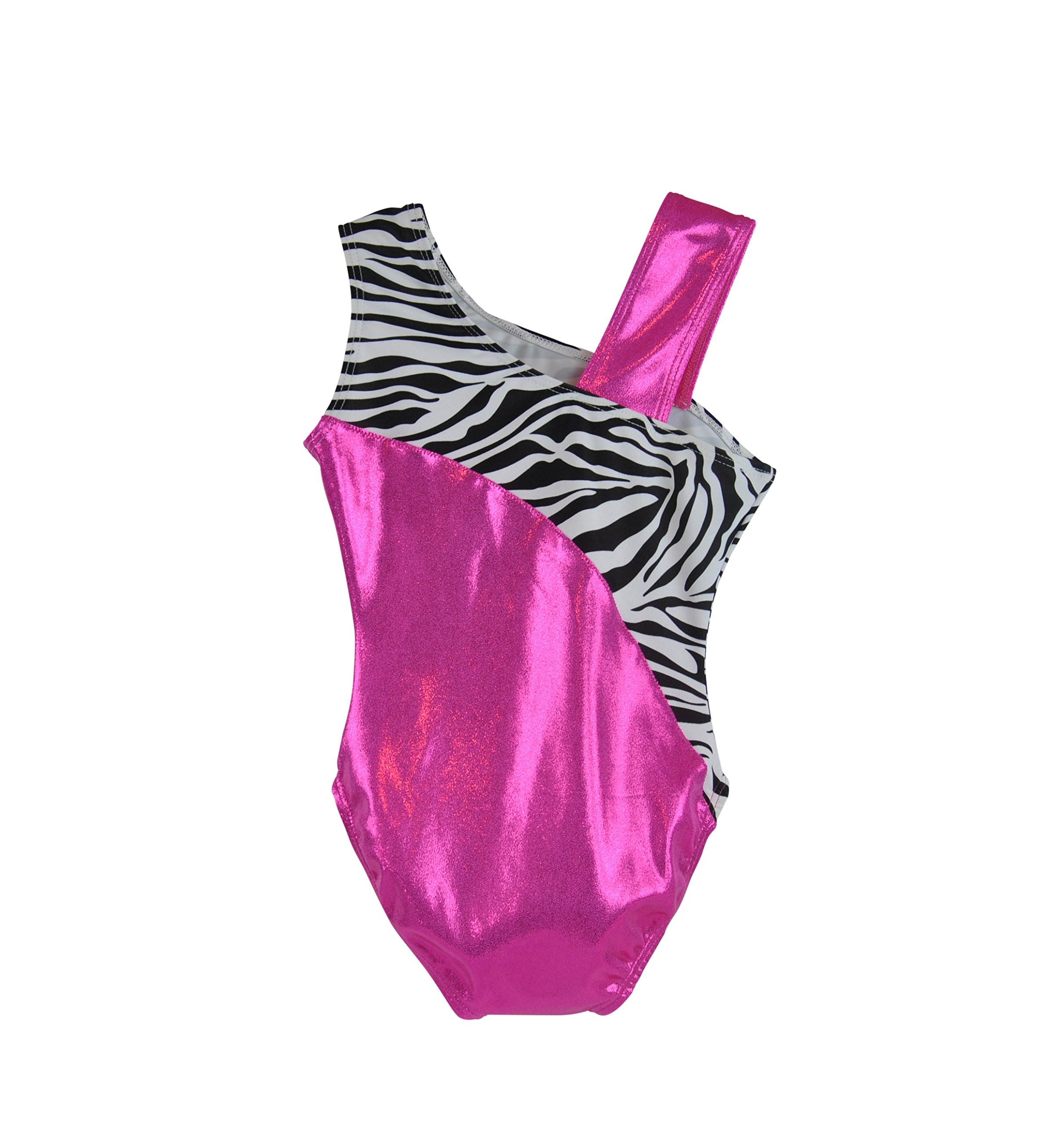 Obersee - O3GL033AM - Girl's Girls Gymnastics Leotard - Pink Zebra | Adult Medium