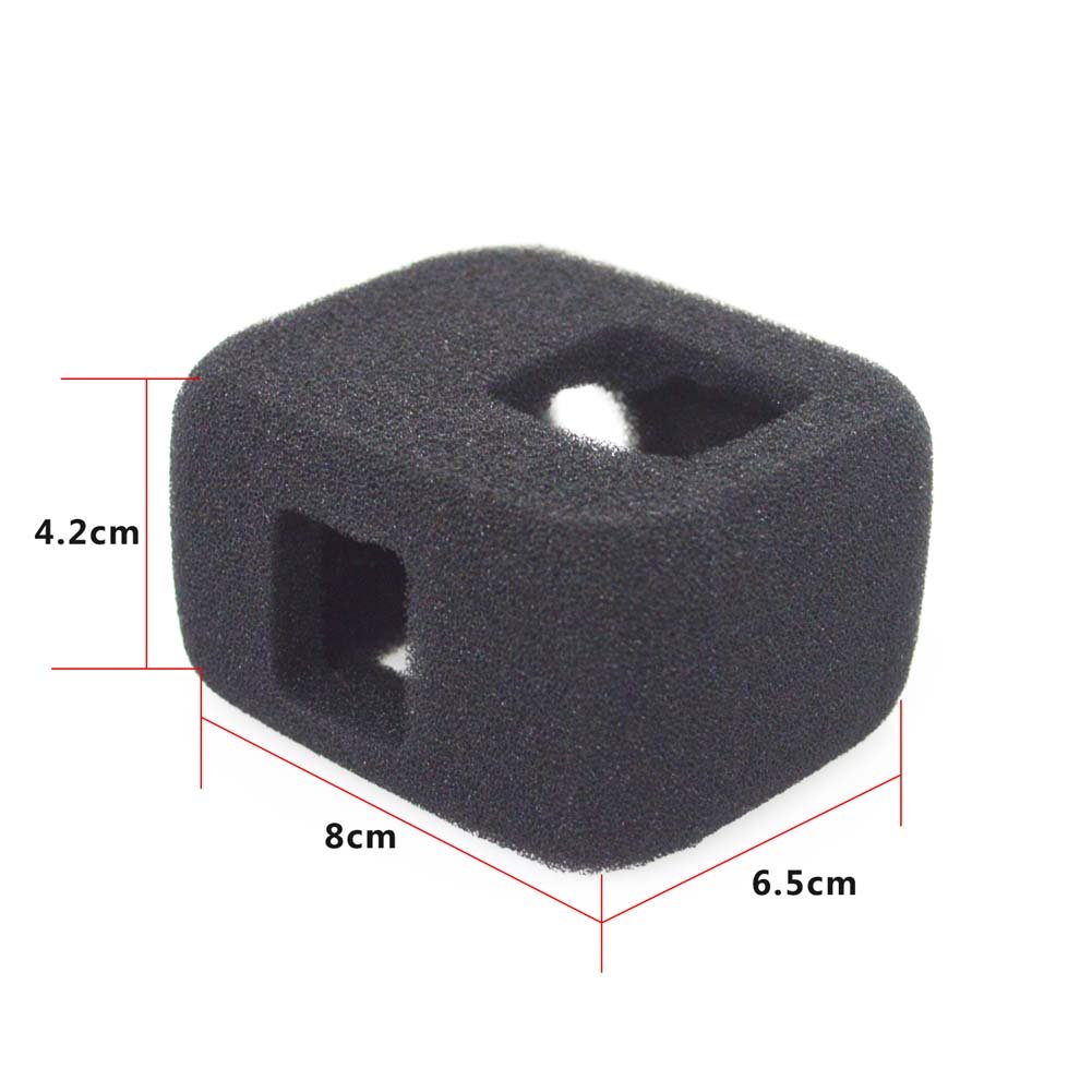 PCTC Windscreen Foam Windshield Windslayer Housing for Gopro Hero 7 6 5 Black Case Cover + 2 LCD Screen Protector 2 Lens Protector Reduces Wind Noise for Optimal Audio Recording