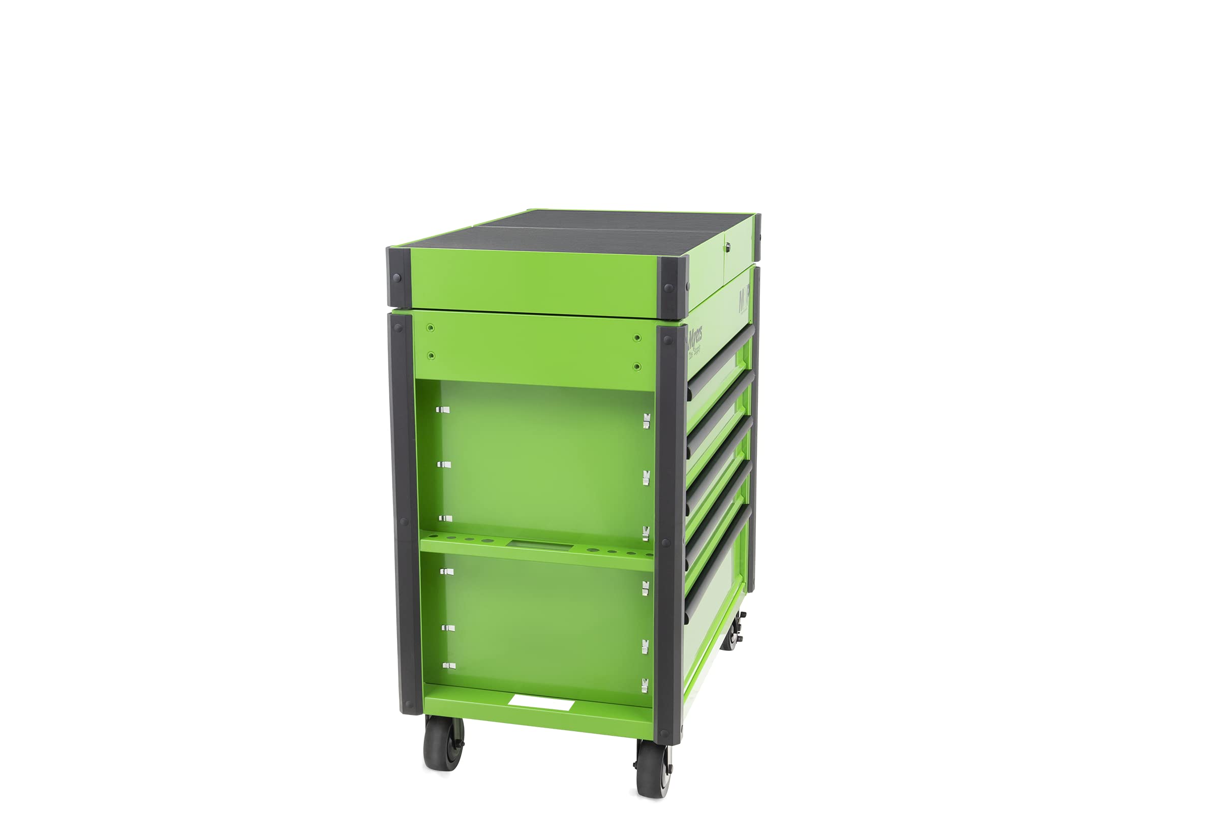 Myers Tire Supply MXP Tool Chest, Heavy Duty Rolling Tool Box, 5 Drawer Cart with Top Storage Compartment, Locking System, & Power Strip, Tool Organizer for Mechanics & DIY (Slide Top)