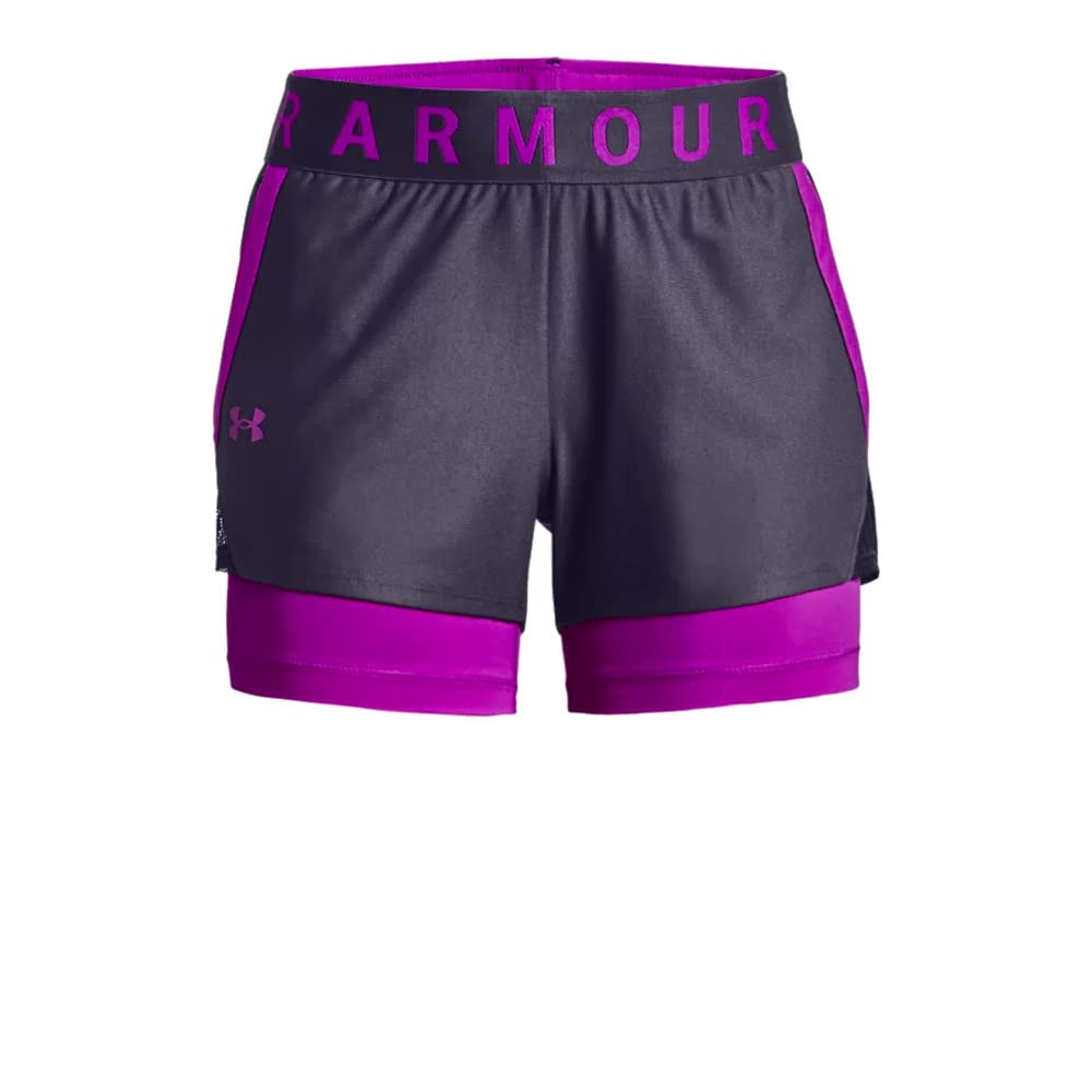 Under Armour Play Up 2-in-1 Shorts Tempered Steel/Strobe XL (US 16)