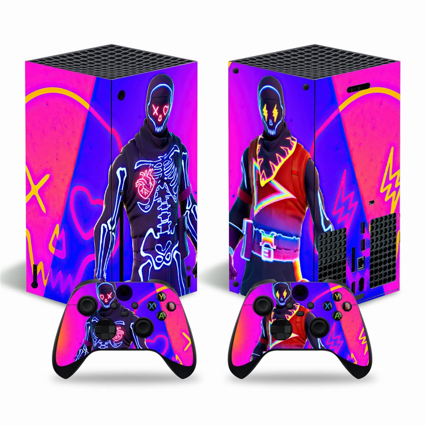 Top factory Skin Decal Protective Vinyl Skin Decal Cover for Series X Console Skins Wrap Sticker with Two Free Wireless Controller Decals 65402 Decal