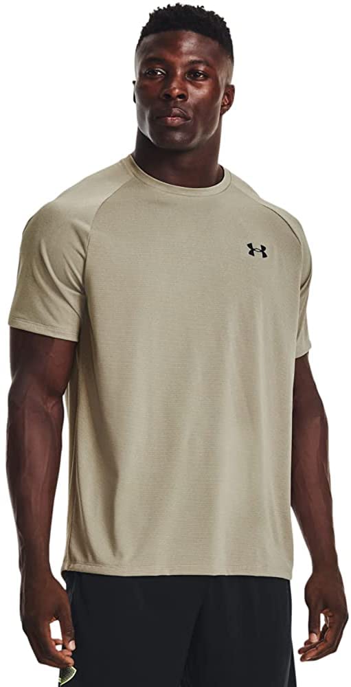 Under Armour - Mens Tech 2.0 Novelty T-Shirt, Color Khaki Gray (037), Size: Large x Tall