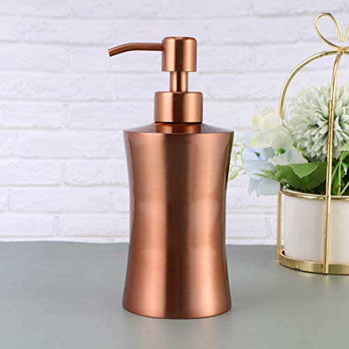 ONDIAN Soap Dish Dish Dispenser Cosmetics Refillable Steel Spa Liquid Bottles Bathroom Holders Pump Dispensers Gold Rose for Containers Hotel Bath Lotion Home Bottle Empty Shower Foaming Shampoo