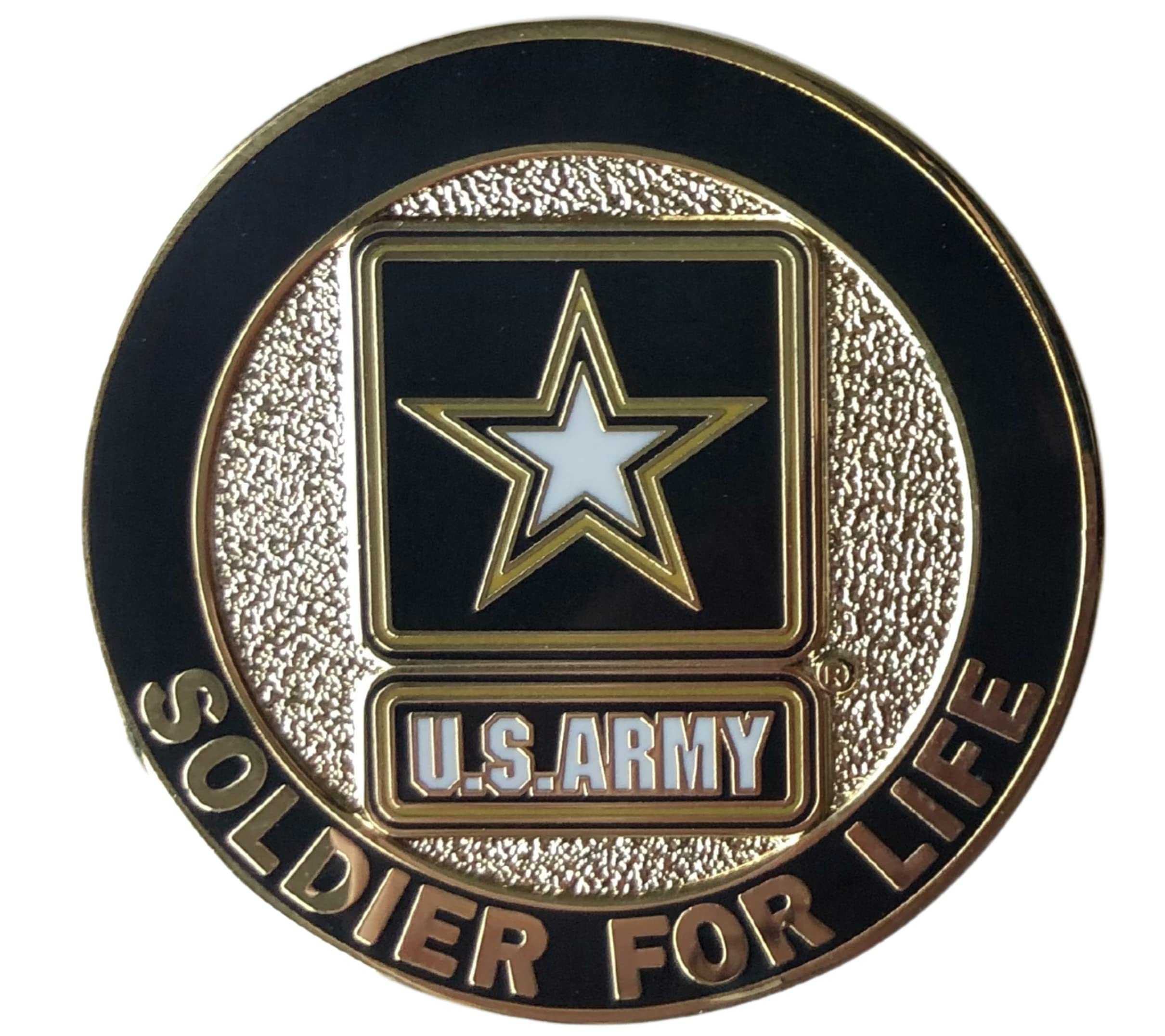 United States Army Private First Class Rank Soldier for Life Challenge Coin