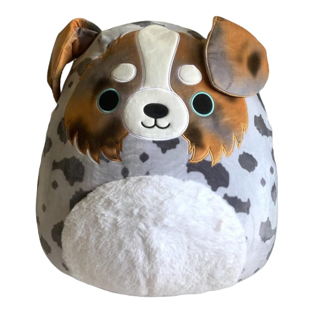 Squishmallows Official Kellytoy 20 Inch Soft Plush Squishy Toy Animals (Raylor The Australian Shepard Dog)