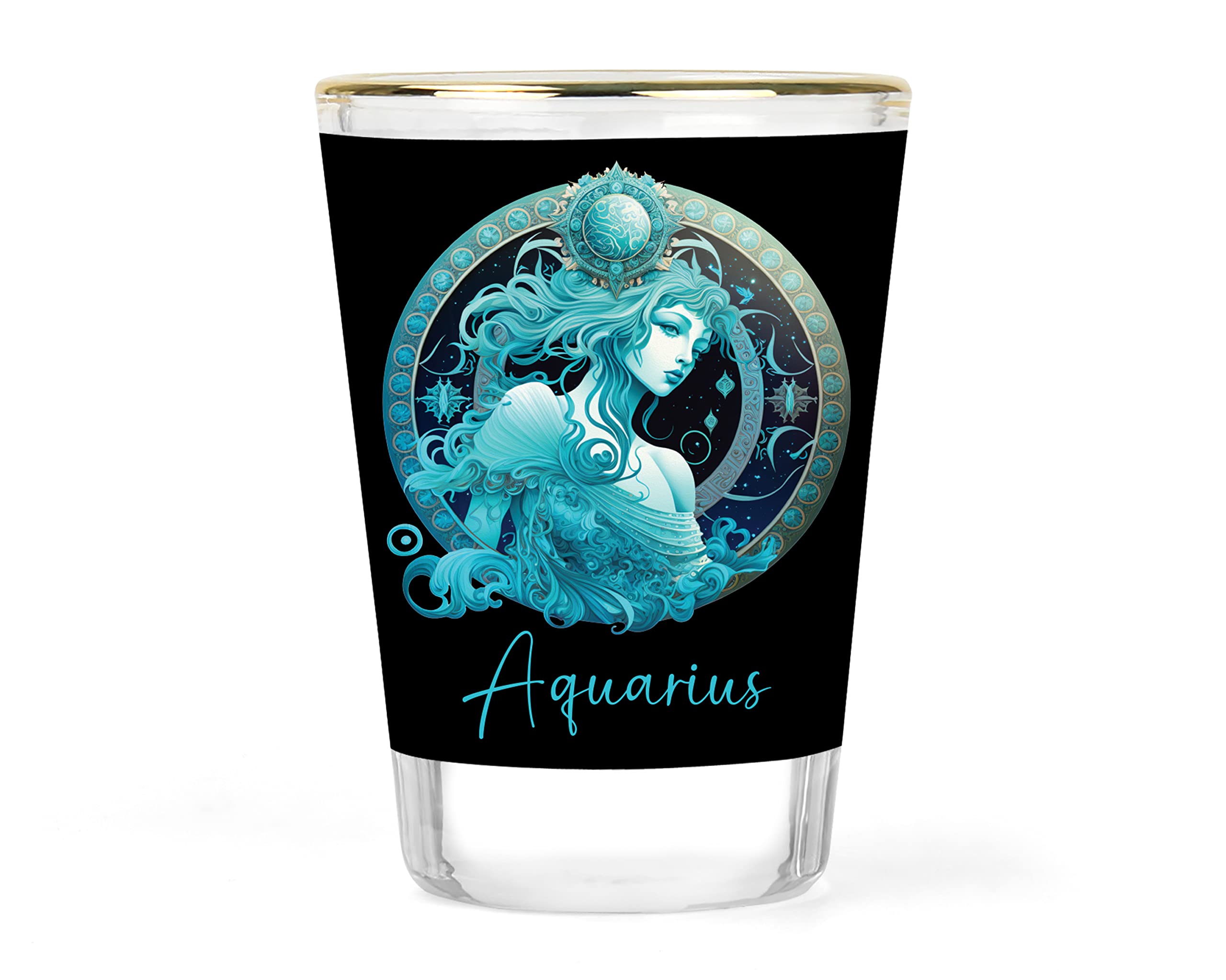 Zodiac Shot Glasses - Horoscope Gift - Aries, Taurus, Gemini, Cancer, Leo, Virgo, Libra, Scorpio, Sagittarius, Capricorn, Aquarius, Pisces