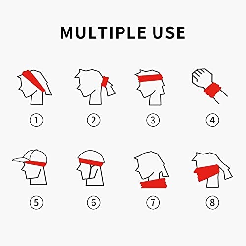 Workout Headbands for Men Women Magic Misty Wolf Breatheable Hair Bands Training Sweat Bands