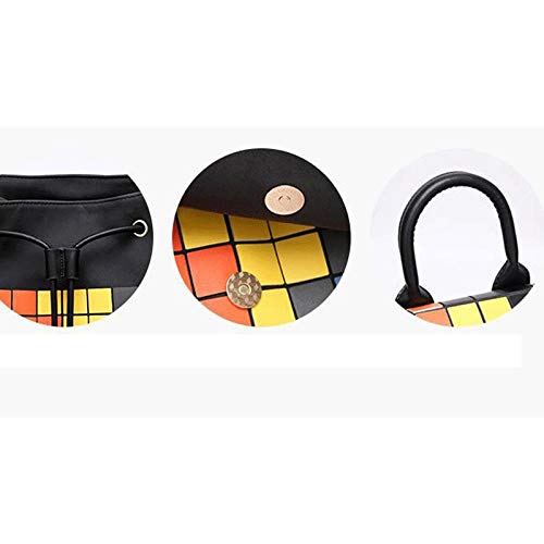 XJJZS Geometric Handbag Luminous Women Bag Purses Flash Purse and Handbag Tote for Women