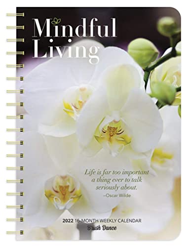 Mindful Living 2022 6.9 x 9.8 Inch Weekly Karma Planner by Brush Dance | Thicker and Bigger than Average Planner | Art Quotes Photography Inspiration