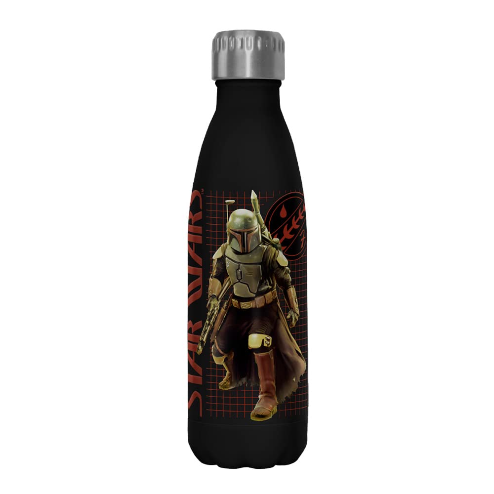 Star Wars Grid 17 oz Stainless Steel Water Bottle, 17 Ounce, Multicolored