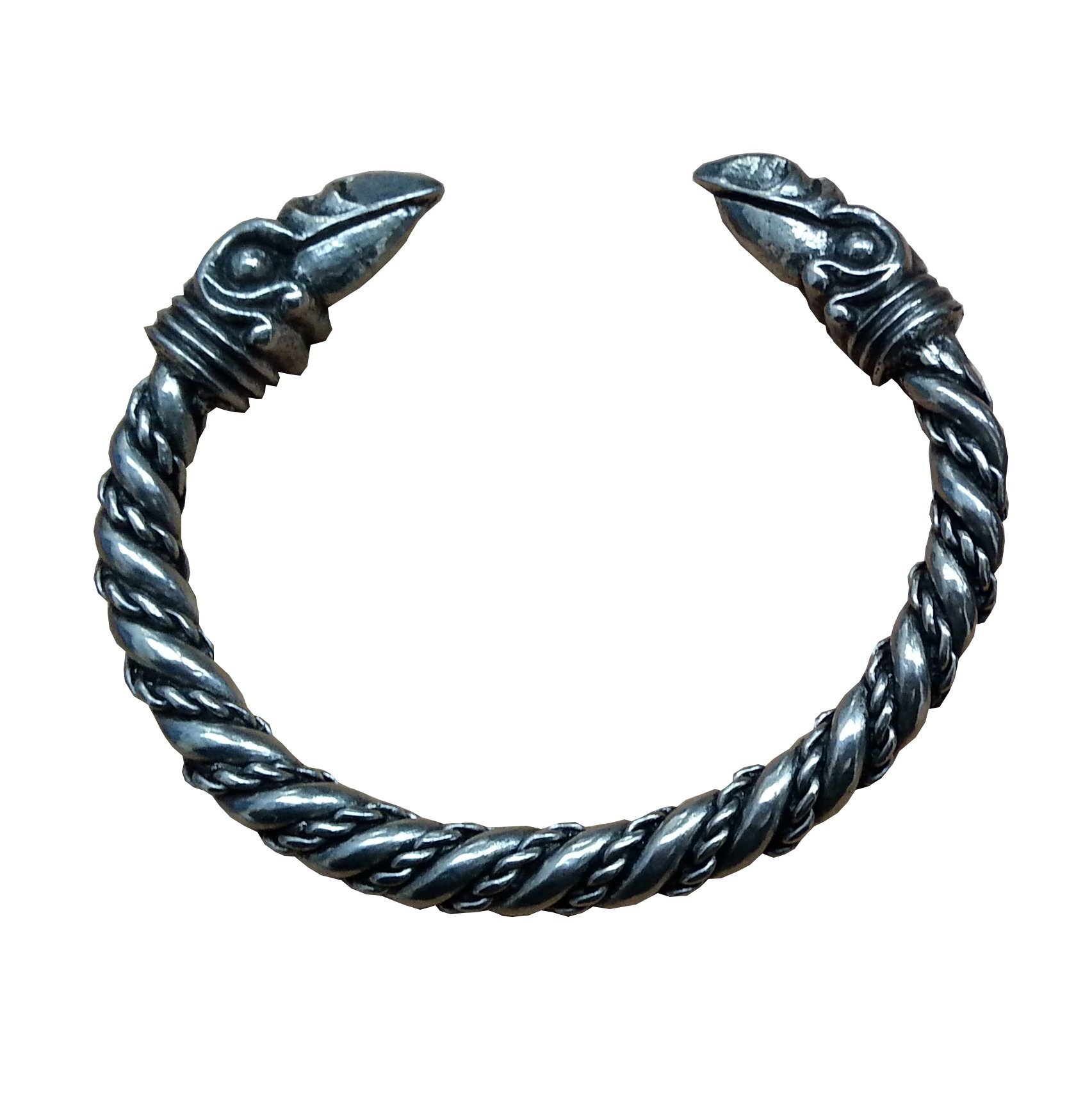 Odin's Raven #1 (Hugin & Munin - Thought & Memory) Pewter Bracelet, Viking Pagan Gothic