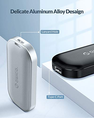 ORICO Mini 500GB Portable External SSD, Read/Write Speed Up to 1000MB/s Ultra-Slim High Speed, USB 3.1 Gen2 USB-C Port Aluminum Mobile Solid State Flash Drive for MacBook-IV300