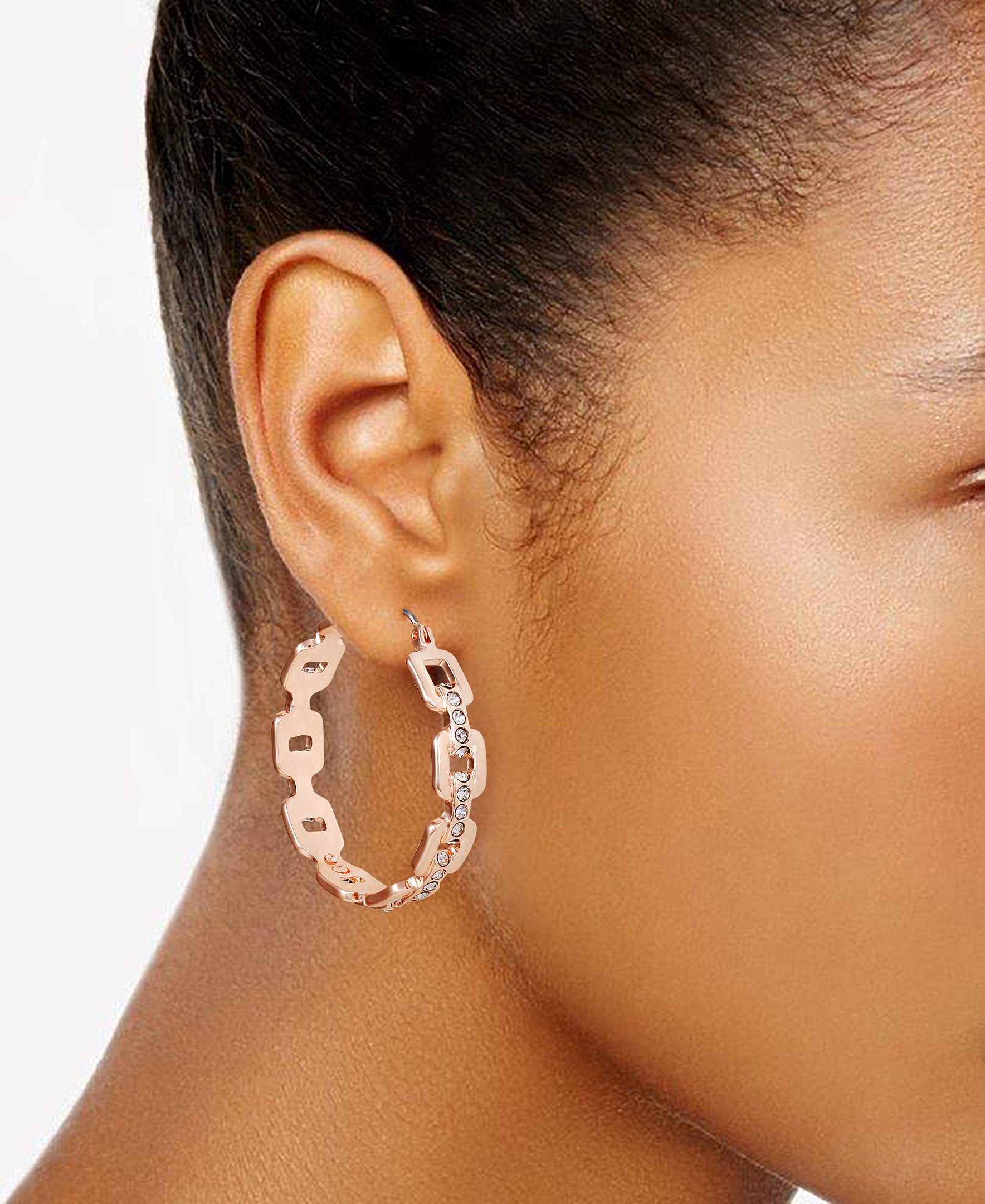 Stone accented hoop