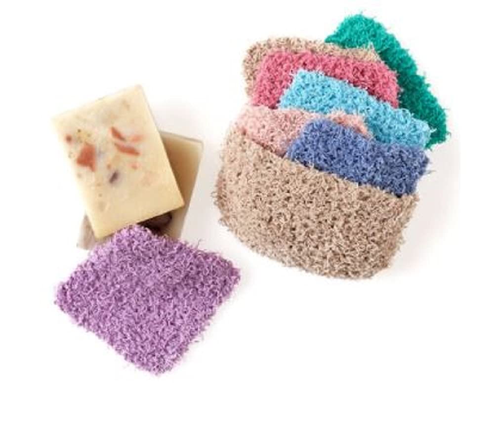 Red Heart Yarn Red Heart Scrubby Cotton Yarn - Paradise Print - 3 Pack Bundle with Bella's Crafts Stitch Markers