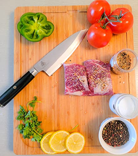 TAILOR MADE CHEF Deba Knife, 6.5 inch Fish Fillet Knife, Stainless Steel Single Bevel Chef Knife Japanese Kitchen Knife for Fish Cutting with Ergonomic Handle, Ultra Sharp