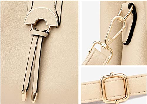 Women Vintage Vegan Leather Tote Hobo Bag Large Chic Shoulder Bag Purse