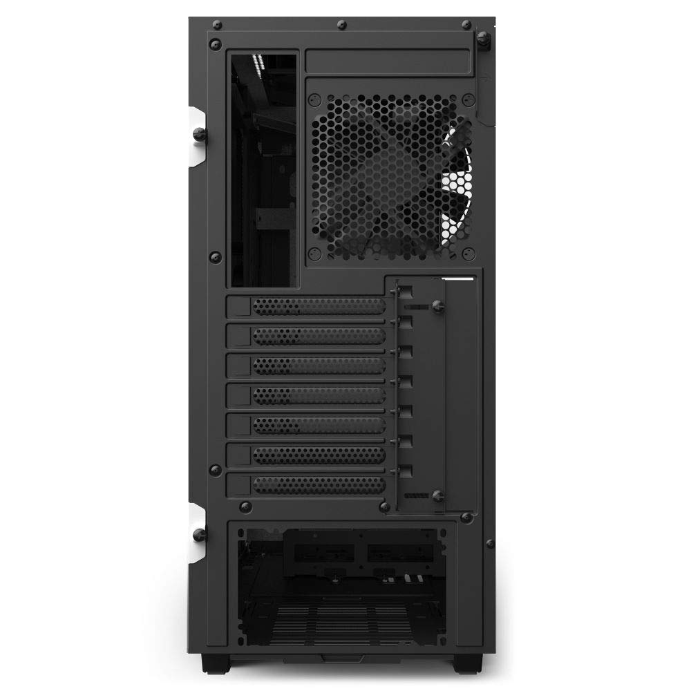 NZXT H510 - CA-H510B-W1 - Compact ATX Mid-Tower PC Gaming Case - Front I/O USB Type-C Port - Tempered Glass Side Panel - Cable Management System - Water-Cooling Ready - White/Black