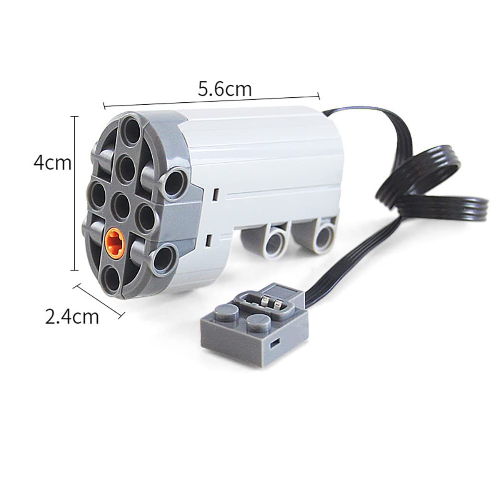 NIIZ 7 Pieces Speed Power Functions Motor App Remote Control Programming DIY Creative Building Block Set, Science and Technology (2 M-Motor, Servo Motor) Power Functions Kit