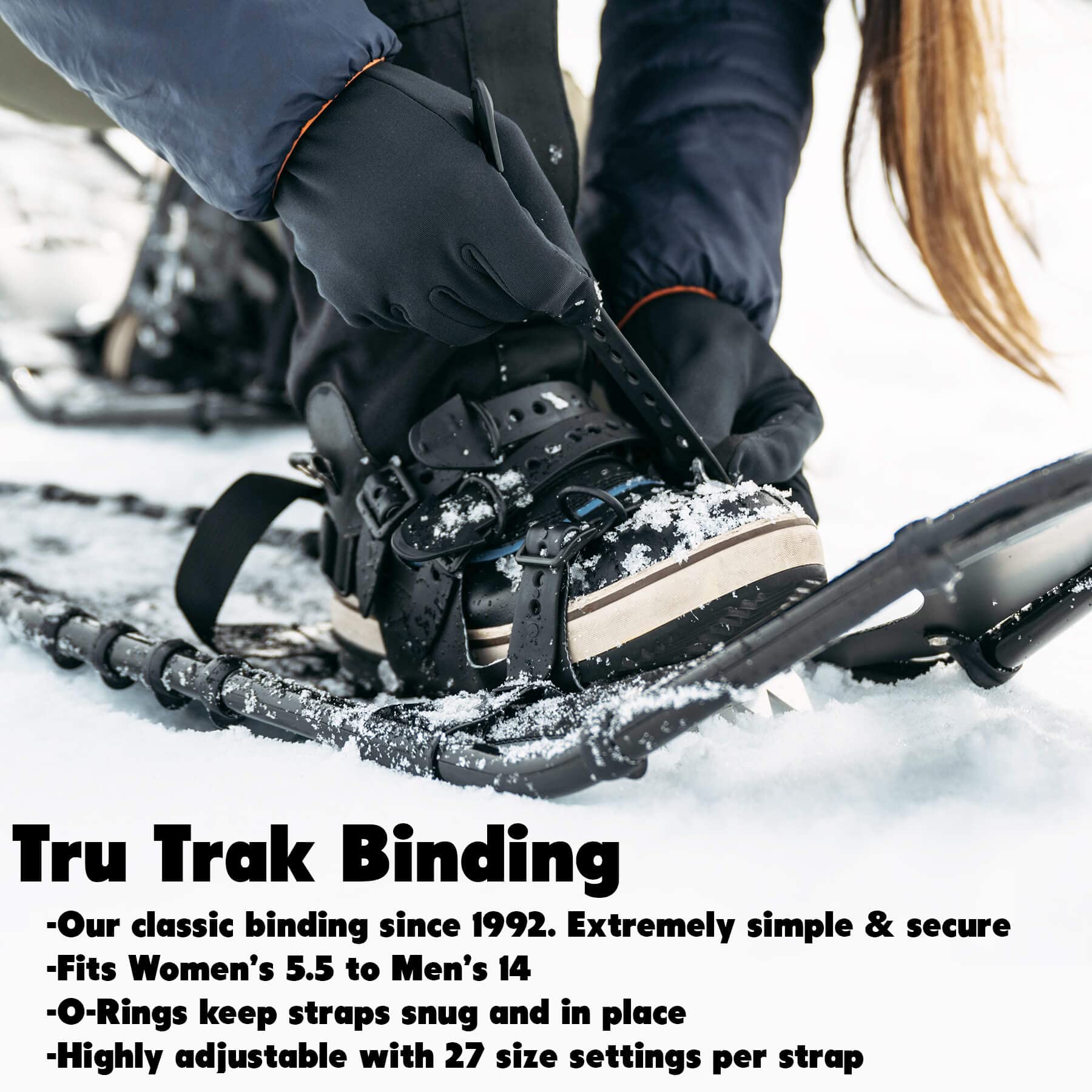 Northern Lites Ultralight Backcountry Hiking and Backpacking Snowshoe for Men and Women, Tru Trak Binding, Grey