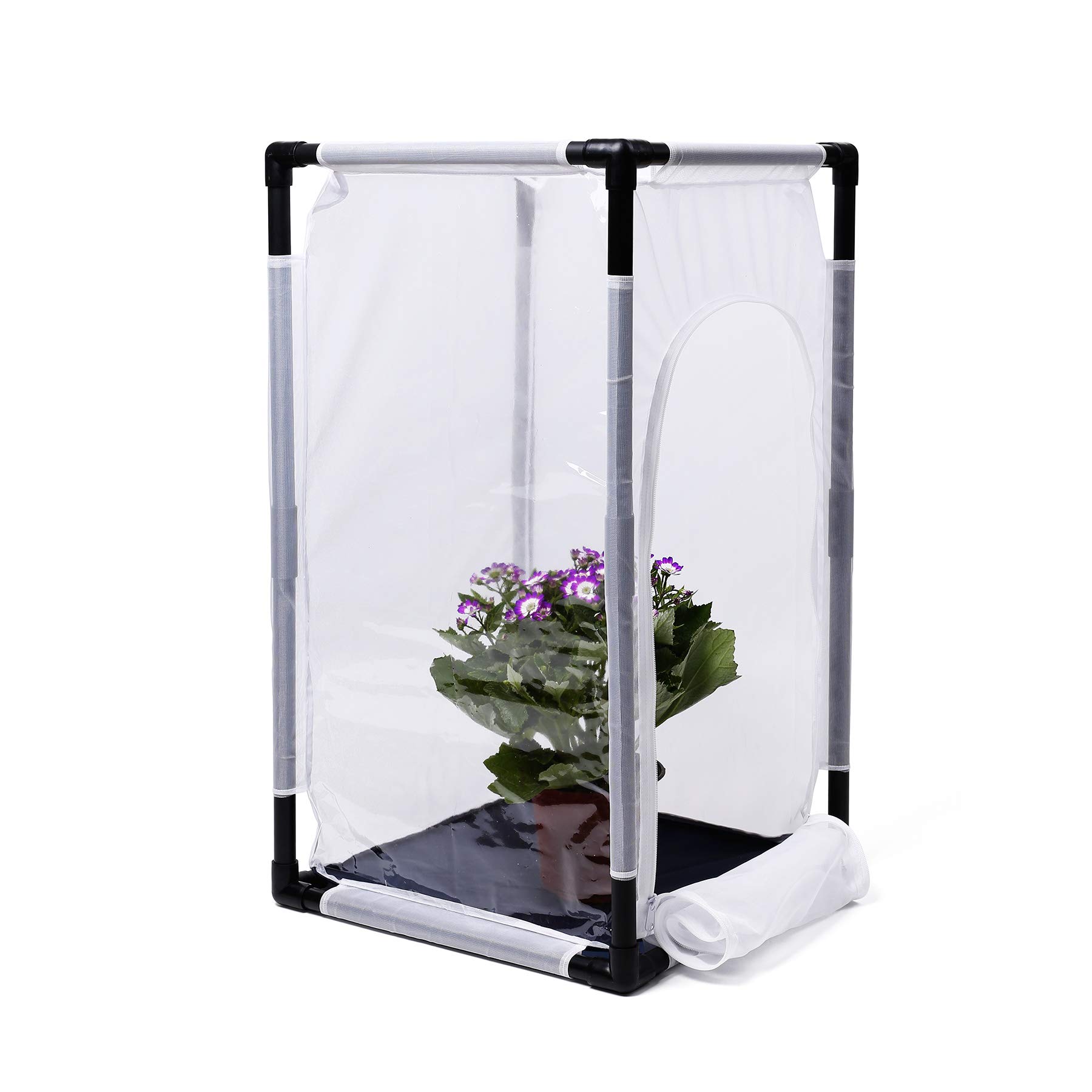 RESTCLOUD 30" Large Monarch Butterfly Habitat Cage, Outdoor Insect Mesh Cage Terrarium 16.5" x 16.5" x 30"