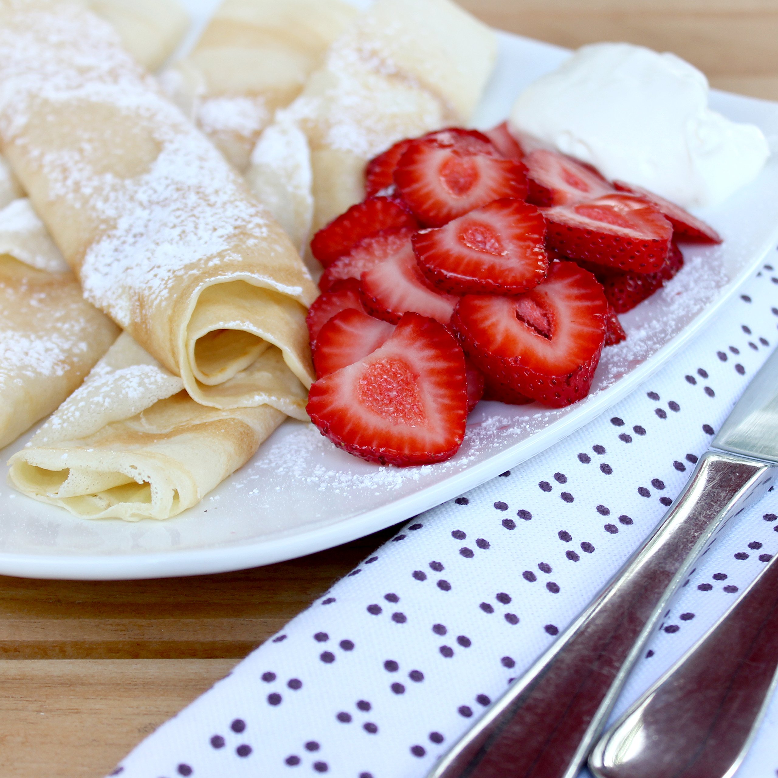 The ORIGINAL Crepe Spreader and Spatula Kit - 2 Piece Set (6β Spreader and 14β Spatula) Convenient Size to Fit Large Crepe Pan Maker | All Natural Beechwood Construction